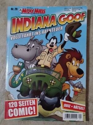 Micky Maus Indiana Goof Volleyball Fahrt Ins Abenteuer #29 German ...
