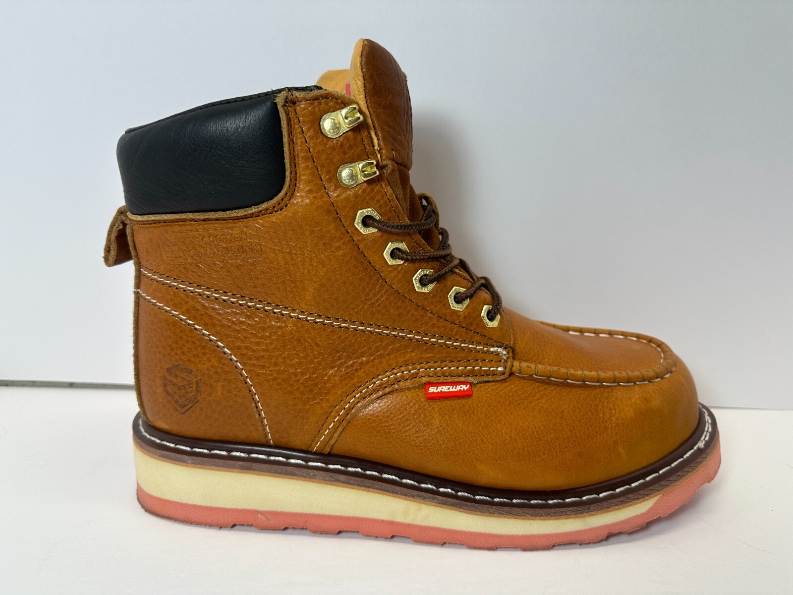 SUREWAY Men's Heavy Duty Soft/Comp/Steel Toe Work Boo… - Gem