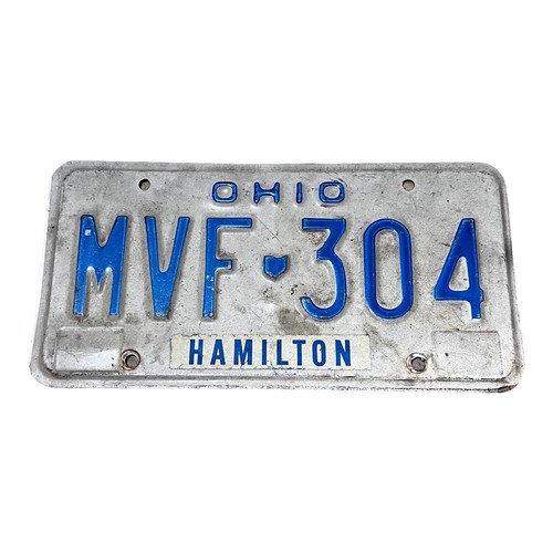 Vintage Hamilton Ohio Collectible License Plate 1980s Original Tag ...