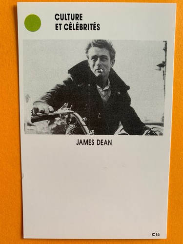 MOVIE HOLLYWOOD STAR JAMES DEAN RARE ROOKIE CARD FRENCH EDITION 1987 | eBay