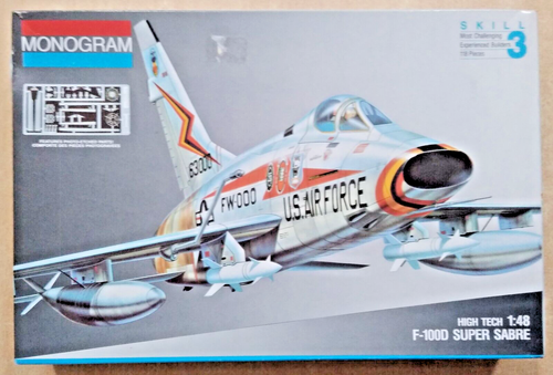 02-5471 MONOGRAM 1:48 Scale NORTH AMERICAN F-100D SUPER SABRE Plastic ...