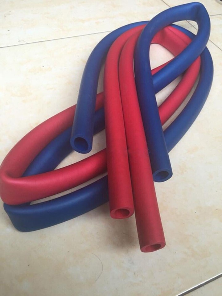 1M Lagging Sponge Foam Insulation Pipe Handle Bars Rubber Tube Fitness ...