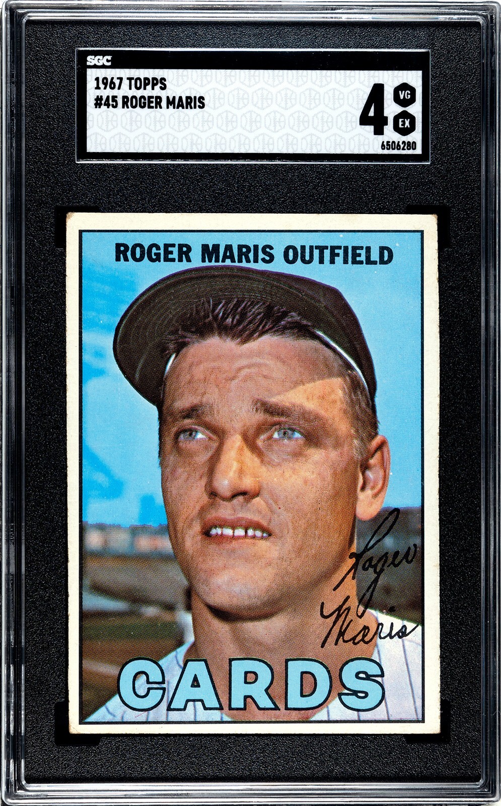 Roger Maris 1967 Topps SGC 4 Baseball Card Vintage St. Louis Cardinals ...