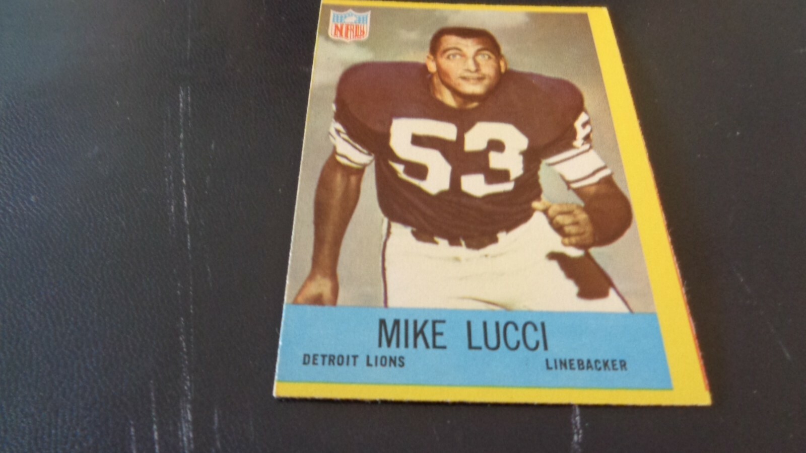 1967 Philadelphia Football #67 Mike Lucci - Detroit Lions - Rookie Card ...