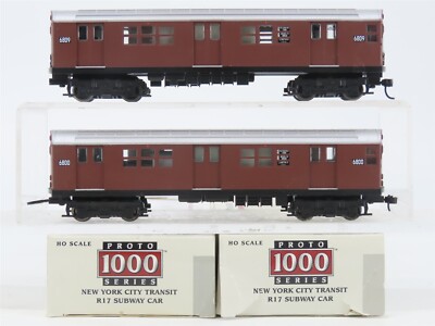 HO Scale Proto 1000 NYC New York City Transit R17 Subway "Red Bird" 2 ...