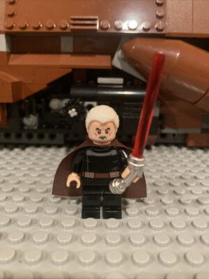 NEW Lego 1x1 Stud + Custom Starwars Count Dooku Pad Printed minifigure ...