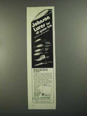 1973 Johnson Lure Ad - Sea Silver Minnow, Lucky Lujon | eBay