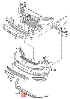 Genuine VW CC 358 spoiler 3C8805903B9B9 | eBay