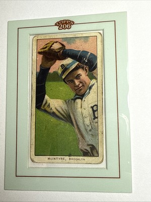 T206 Sweet Caporal 150/649 Harry McIntyre Brooklyn VG-VG/EX No Creases ...