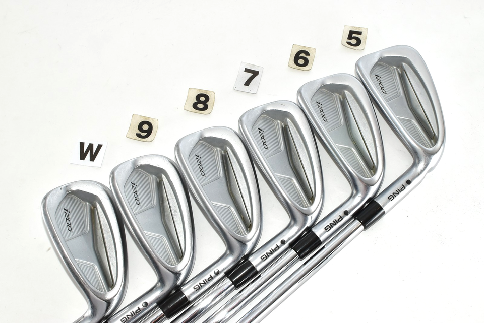Ping i200 6p 5-6-7-8-9-W RH Black Dot AMT 2.0 Lite S Stiff Golf Iron ...