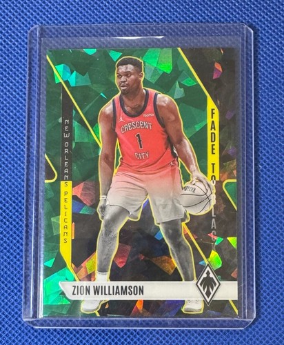2023-24 Phoenix ZION WILLIAMSON Fade to Black Green Cracked Ice SP ...