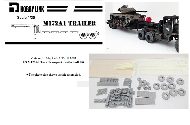 Hobby Link 1/35 US M172A1 Tank Transport Trailer Full Resin kit | eBay