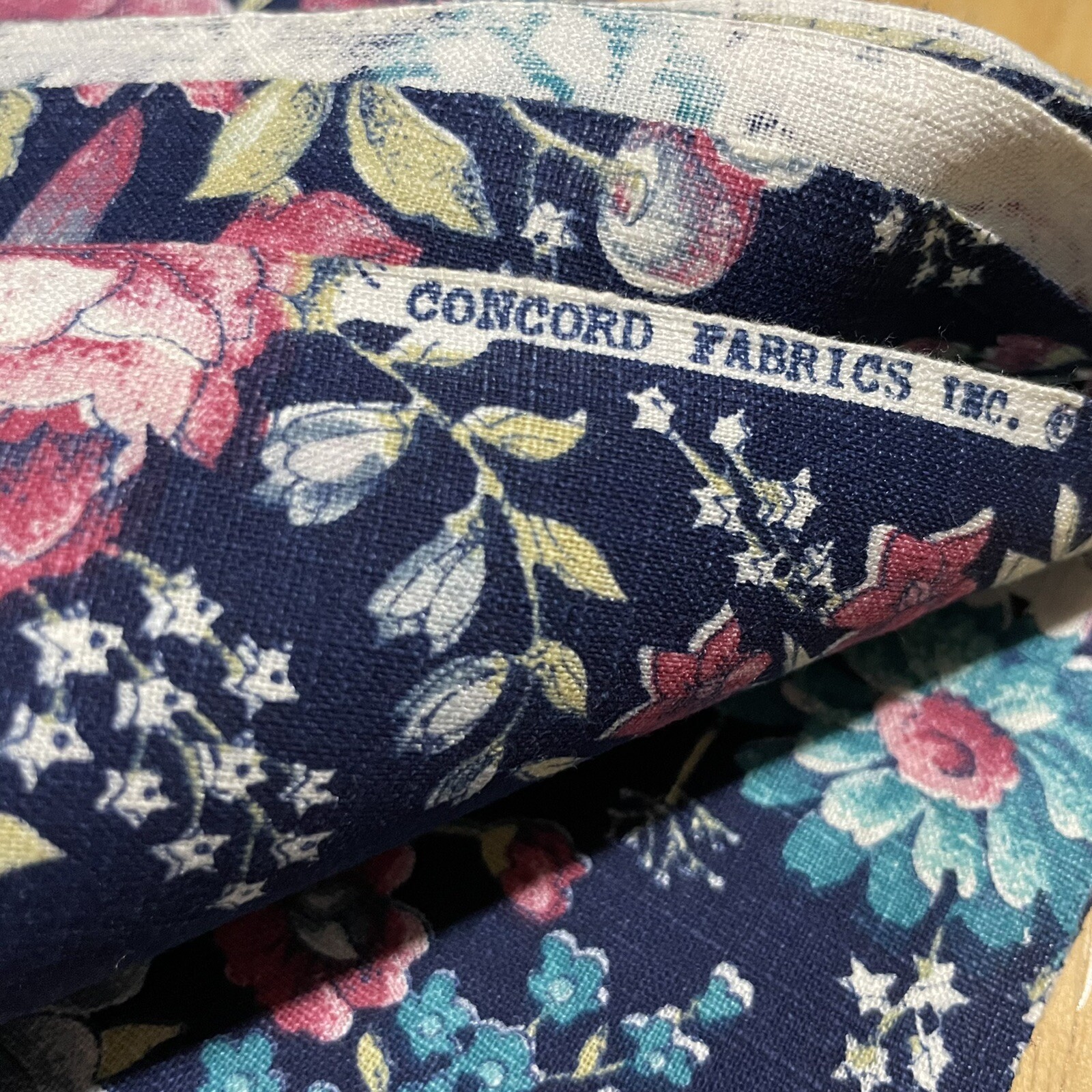 Vintage Fruit Floral Concord Fabrics Thick Cotton Linen Fabric by the ...