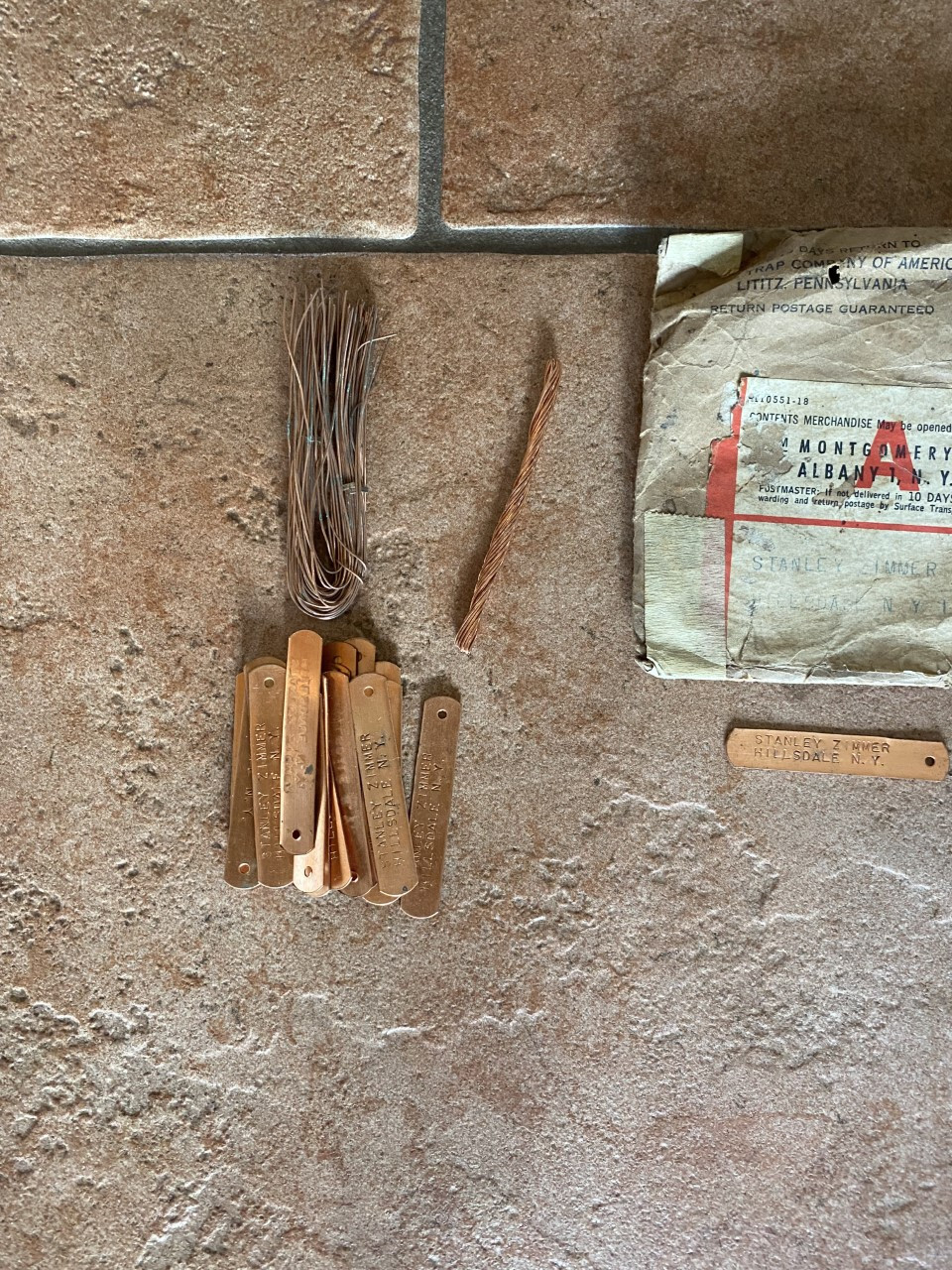 trap trapping trapper tag animal trap co montgomery ward antique | eBay