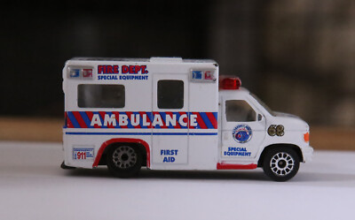 Diecast Model - Approx 1/64 Scale - Ford F-Series Fire Dept. Ambulance ...