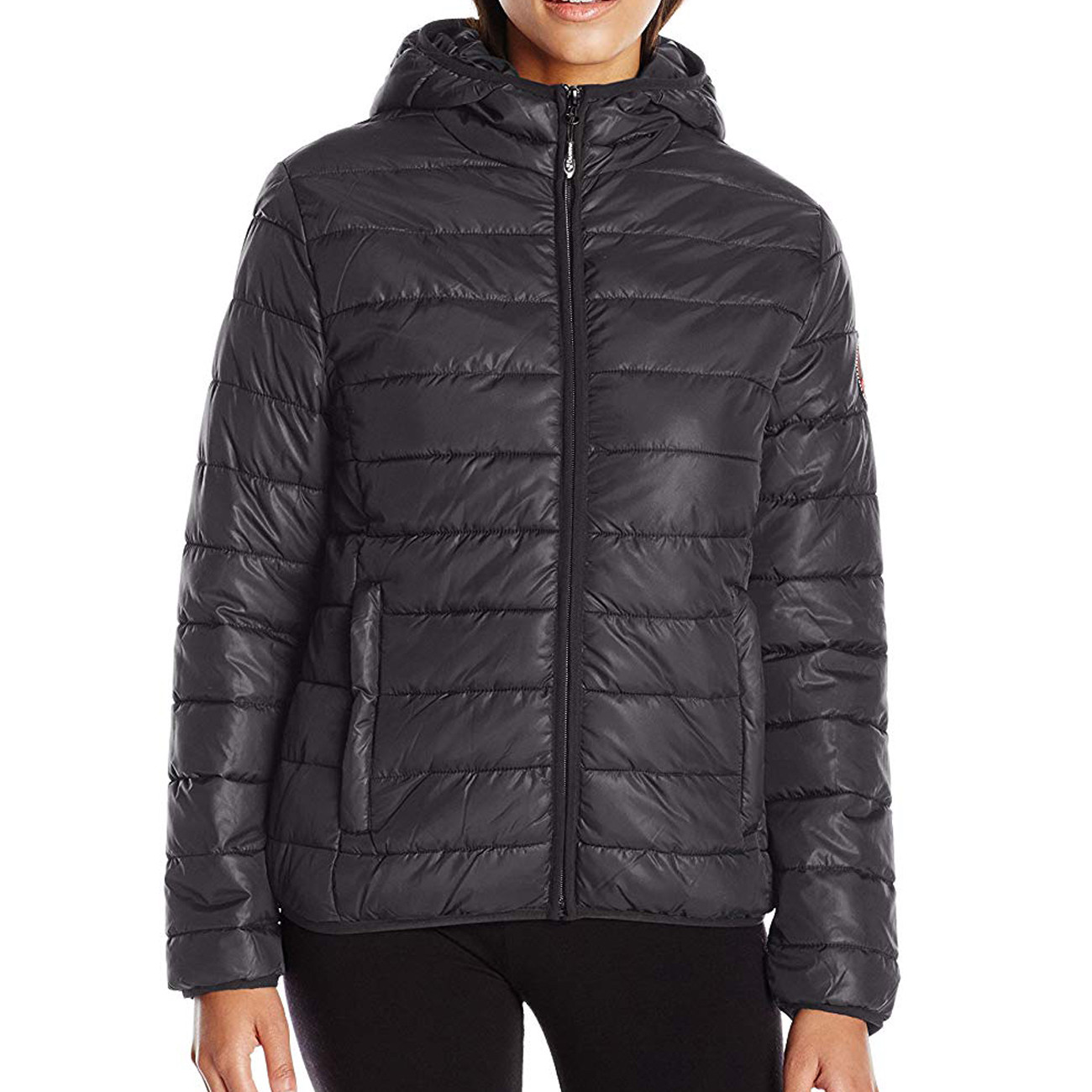 Women"s Jacket "BEAR PAW" Fargo-Puffy Jacket-Fixed Hood Zippered- Size ...