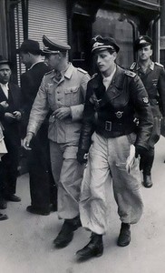 WWII B&W Photo German Luftwaffe Pilots on City Street World War Two WW2 ...