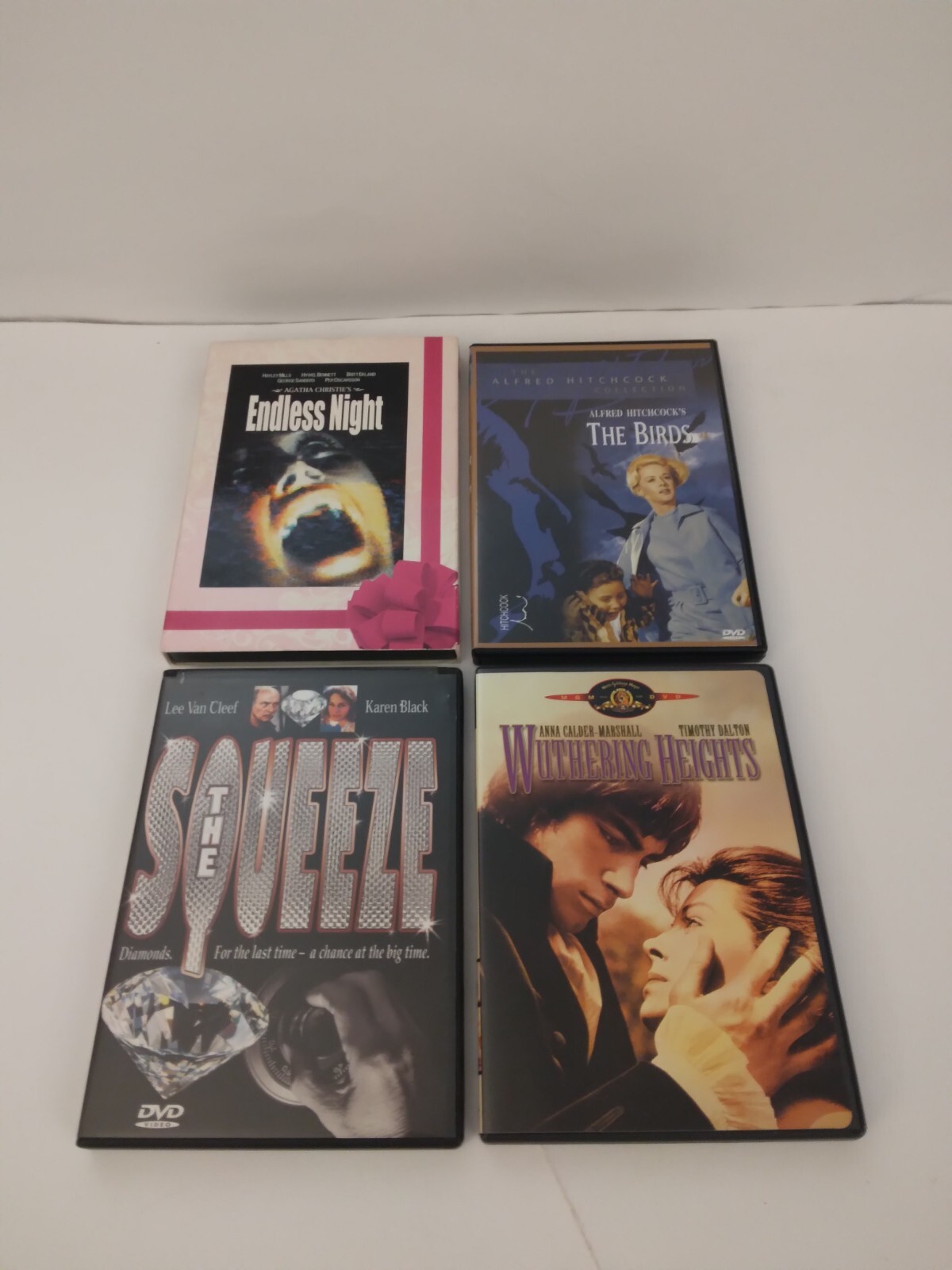 4 DVDS: Endless Night/ The Birds/ The Squeeze/ Withering Heights 13131588590| eBay