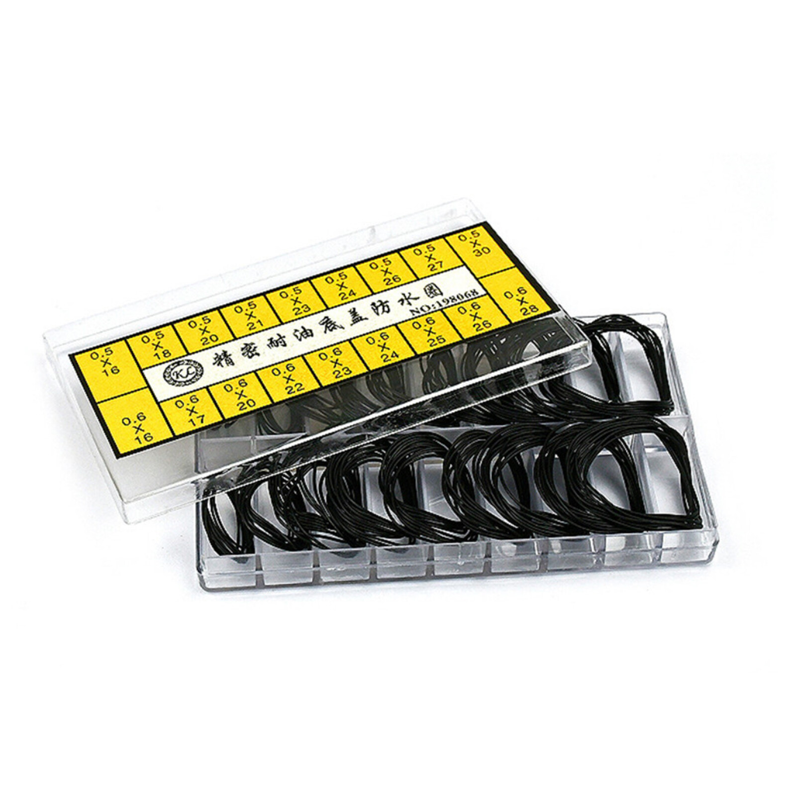 200pcs 0.5&0.6mm Waterproof Watch O-Ring Rubber Gasket Assortment For ...