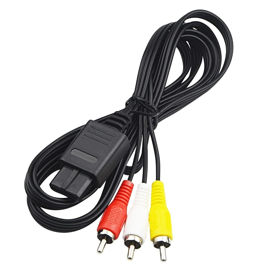 AC Adapter Power Supply & AV Cable Cord For Nintendo GameCube New GC ...