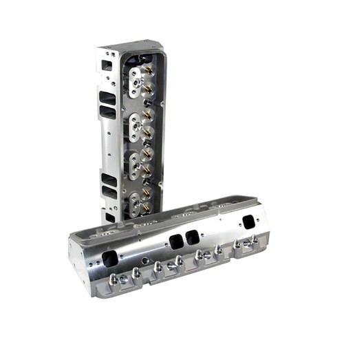 SBC 205cc Bare Aluminum Cylinder Heads Straight Plug 64cc Small Block ...