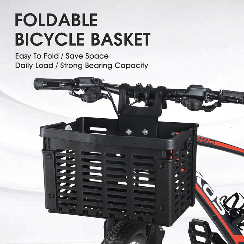 Foldable Bike Front Rear Basket Bicycle Handlebar Rack Pack Carrier ...