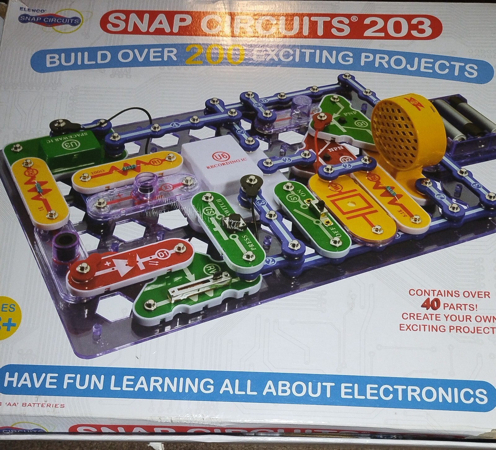 Snap Circuits 203 Build Over 200 Exciting Projects New | eBay