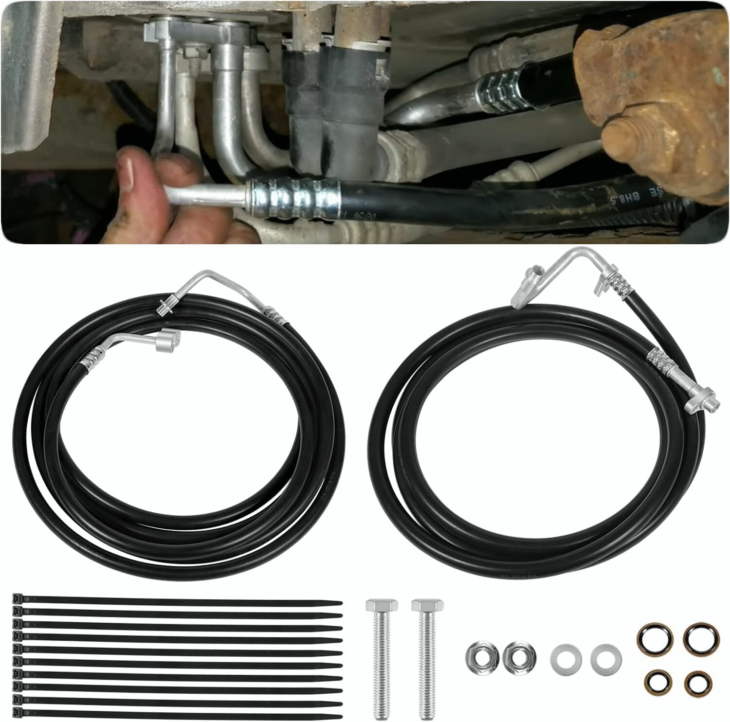 SU33468 Rear/Aux AC Line Set For Chevy Suburban GMC Yukon XL 2007-2014 ...