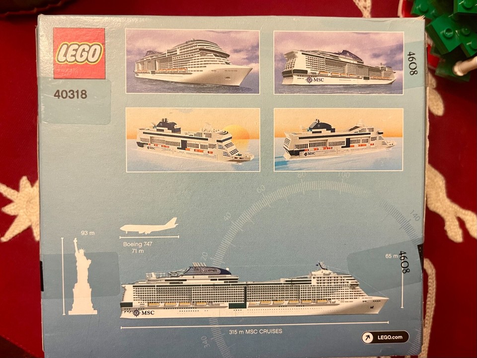 LEGO 40318 MSC Cruise Ship Limited Edition Retired Set NEW sealed Box ...