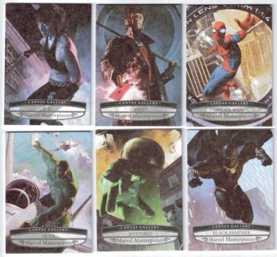 Marvel Masterpieces 2020: Complete Canvas Gallery Set (91-100) | eBay