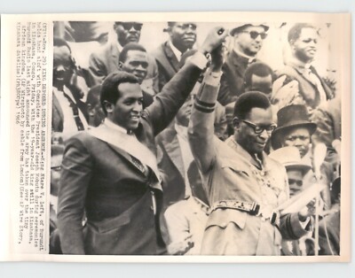 King Ntare V of Burundi & Congolese President Joseph Mobutu 1966 Press ...