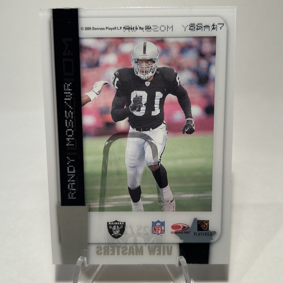 RANDY MOSS / RAIDERS / 2005 LEAF ROOKIES & STARS "VIEW MASTERS SLIDE ...
