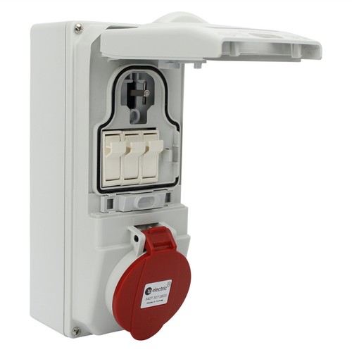 CEE Steckdose mit Schalter abschaltbar Interlock CEE Steckdose 5 Pol ...