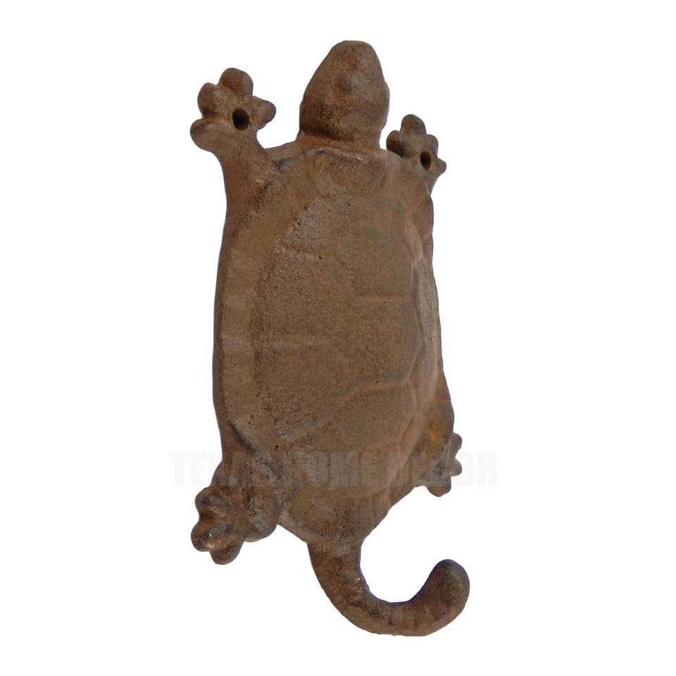 Turtle Wall Hook Cast Iron Towel Key Coat Hanger Nautical Beach Rustic ...