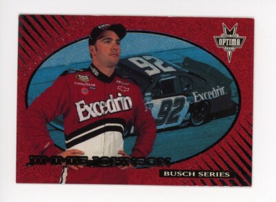 2001 Press Pass Optima JIMMIE JOHNSON Official ROOKIE CARD RC #32 Busch ...
