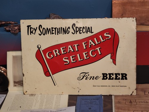 Authentic Vintage Great Falls Montana Select Beer Sign 12x18 Rare ...