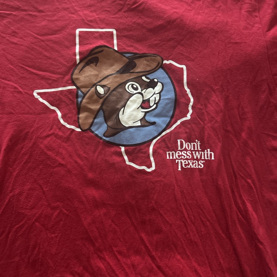 Buc-ees Men's Large Red T-Shirt Short Sleeve Dont Mess with Texas ...