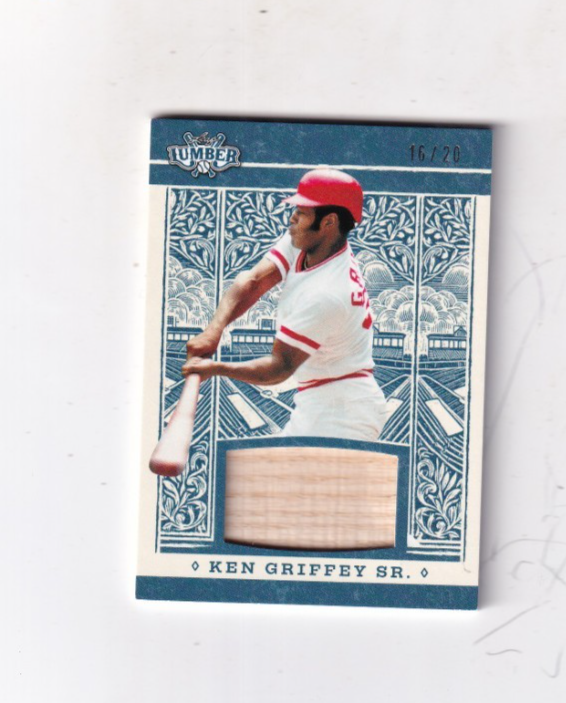 2025 KEN GRIFFEY SR LEAF LUMBER GU BAT RELIC 16/20 CINCINNATI REDS | eBay