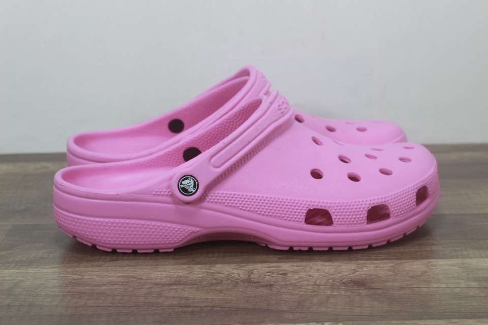 Men's Crocs Classic Clogs Pink Lightweight Comfort Slip on Sz 13 {TR ...