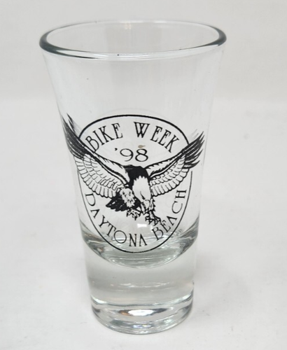 Bike Week 1998 Daytona Beach Eagle 3.5" Shot Glass Collectible | eBay