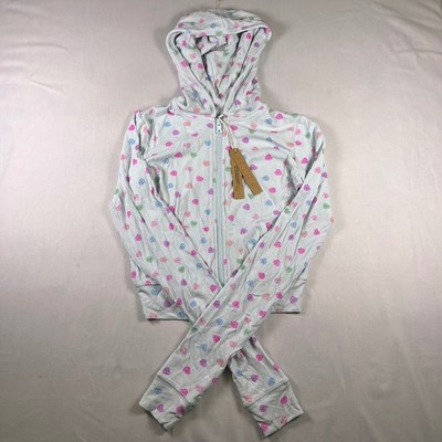 SKIMS Soft Lounge Zip Up Hoodie Cloud Candy Heart Print Size S | eBay