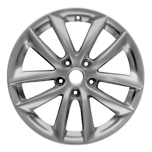 ALYIN051U77 - 5 V-Spoke Light Smoked Hyper Silver 17x7.5 Alloy Factory ...