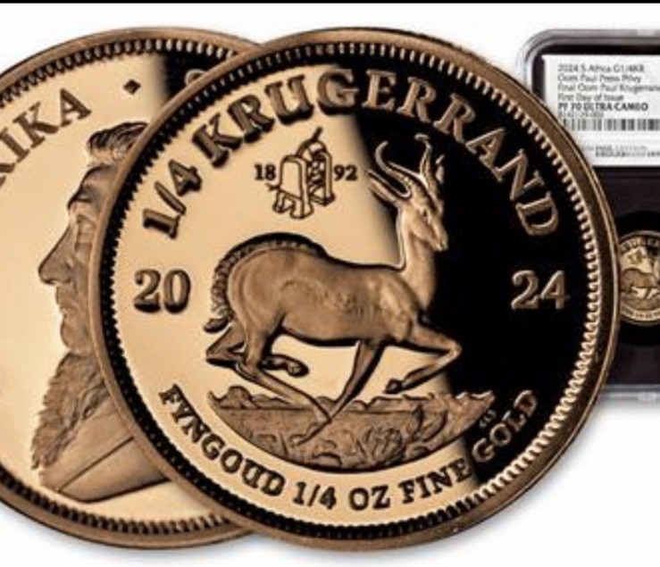 2024S AFRICA 1/4oz GOLD-THE FINAL OOM PAUL PRESS KRUGERRAND PROOF Brand ...