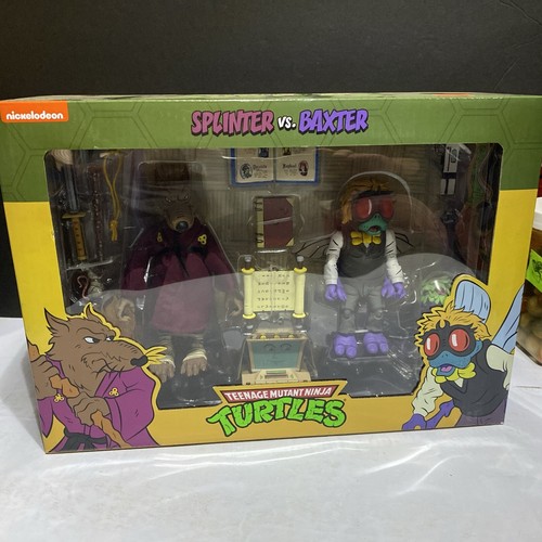 NEW SEALED NECA TMNT Splinter vs Baxter Action Figure Set Target ...