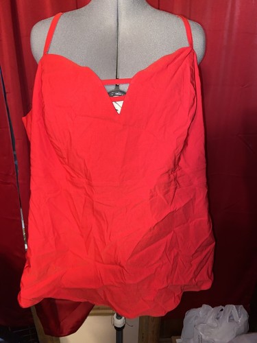Torrid Size 6 Red Bengalime Peplum Cami | eBay