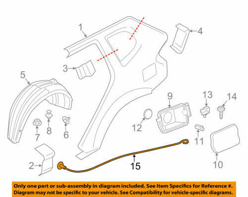 BMW X4 M F26 PULL STRAP FILLER FLAP EMERGENCY ACTUATOR 51177373497 NO🇺🇸 ...
