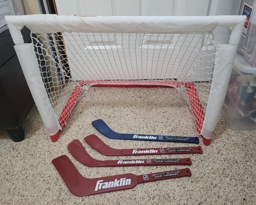 Franklin NHL Shot Zone Mini Hockey 3 Sticks - 1 Goalie Stick - 1 ...