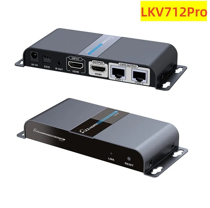 HDMI POE Extender 1080P 1X2 1X4 Splitter EDID over cat5e/6/7 LKV712Pro ...