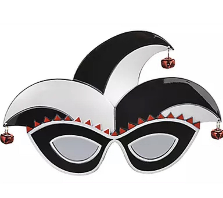 Mardi Gras Jester Clip Art Black And White