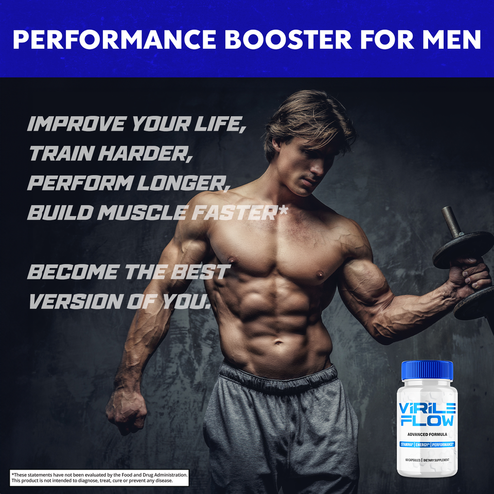 Virile Flow for Men Advanced Performance Supplement Male Health 60 ...
